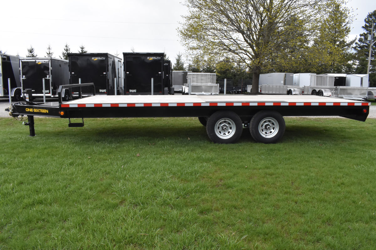 102" x 20' One Sixteen 10K Tandem Axle Steel Deckover Trailer – Speedway Trailers