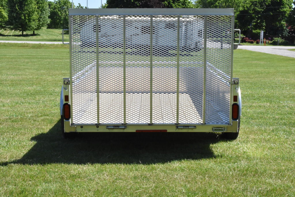 6' x 10' Enbeck Single Axle Aluminum Utility Trailer w/ Aluminum Rims ...