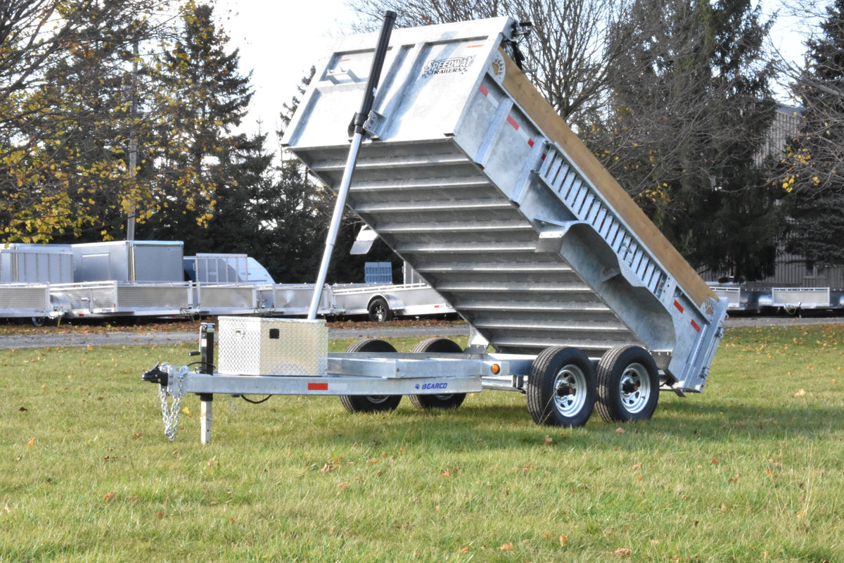 6' x 12' Bearco 5-Ton Tandem Axle Galvanized Steel Dump Trailer (2026 ...