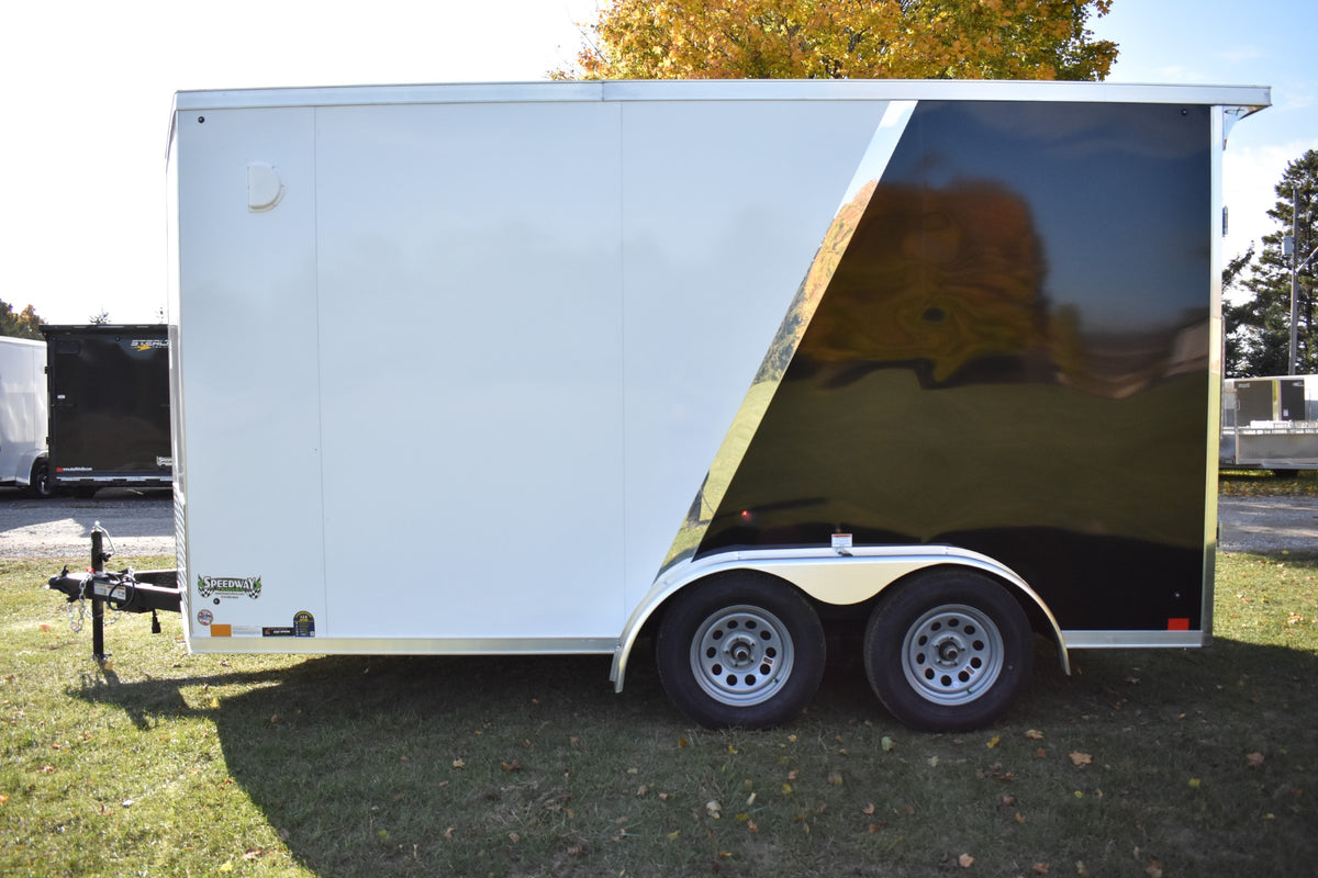 7.5' x 14' Cross Alpha Series Tandem Axle Enclosed Trailer – Speedway ...
